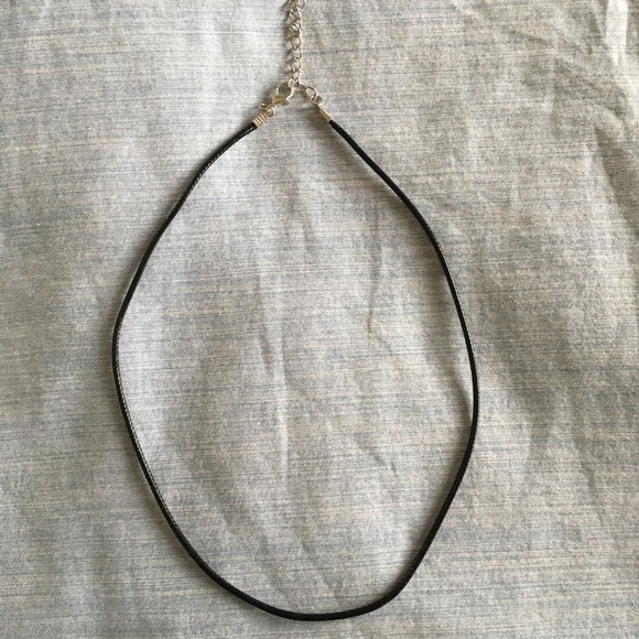Urban Outfitters | Jewelry | Plain Black Rope Necklace For Charms ...